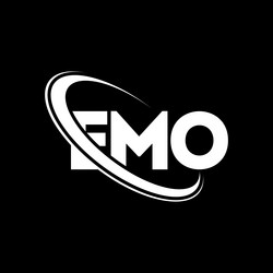 Emo letter logo design in six style polygon Vector Image