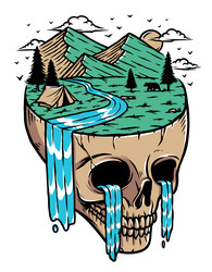 Skull Mountain Vector Images (over 2,000)