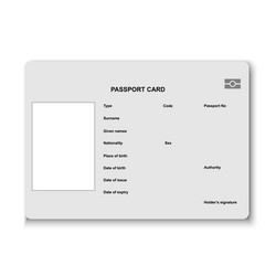 Passport mockup realistic blank open pages paper Vector Image