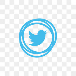 Twitter social media icon design template Vector Image