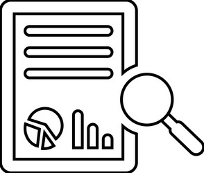 Sheet text outline icon line art Royalty Free Vector Image