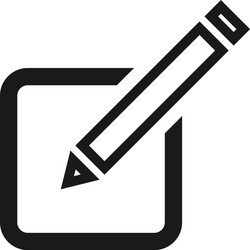 Edit file icon logo design template isolated Vector Image