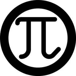 Pi greek symbol capital letter uppercase font Vector Image