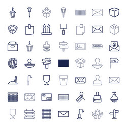 12 post icons Royalty Free Vector Image - VectorStock