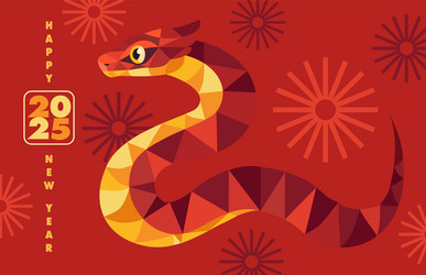 Lunar new year chinese 2025 Royalty Free Vector Image