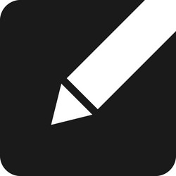 Edit file icon logo design template isolated Vector Image