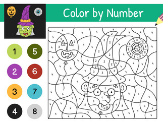 Witch Coloring Book Vector Images (over 2,100)