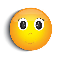 Smiling Smiley Pointer Icon Royalty Free Vector Image