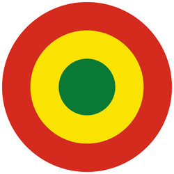 Bahrain air force roundel Royalty Free Vector Image