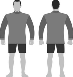 Fashion man figure Royalty Free Vector Image - VectorStock