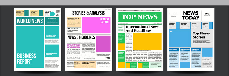 Layout Tabloid Vector Images (over 300)