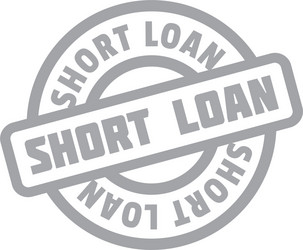 Short loan rubber stamp Royalty Free Vector Image