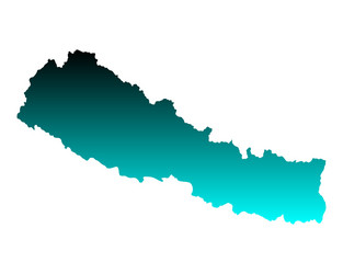 Map of nepal Royalty Free Vector Image - VectorStock