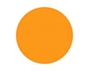 Round patch with stitches Royalty Free Vector Image