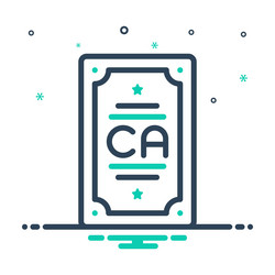 Ca Royalty Free Vector Image - VectorStock