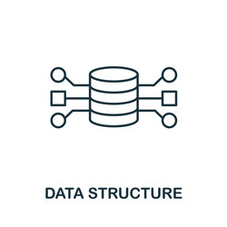 Data structure icon simple element from Royalty Free Vector