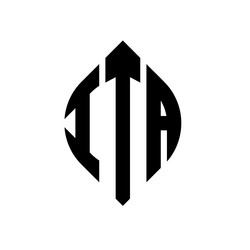 Ita logo letter design Royalty Free Vector Image