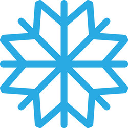 Snowflakes style design for labels badges Vector Image