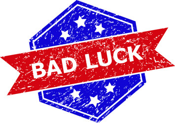 Bad luck watermark stamp Royalty Free Vector Image