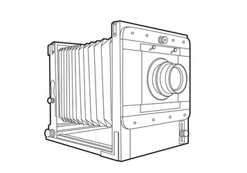 Old movie camera Royalty Free Vector Image - VectorStock