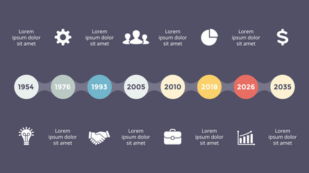 Radial wheel progress infographic chart design Vector Image