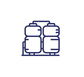 Tank industrial storage icon on white Royalty Free Vector