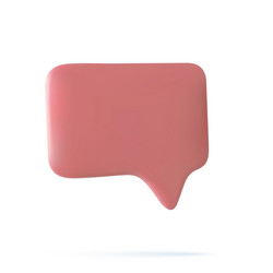 Blank red speech bubble pin Royalty Free Vector Image