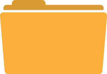 Red pc file folder icon flat style Royalty Free Vector Image