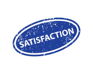 Satisfaction guarantee sticker satisfaction Vector Image