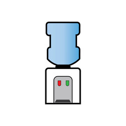 Drinking water dispenser icon logo design Vector Image