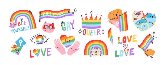 Queer queen lgbtq rainbow-colored crown lgbt Vector Image