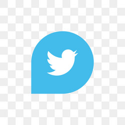 Twitter social media icon design template Vector Image