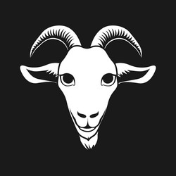 Goat face Royalty Free Vector Image - VectorStock