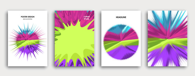 Multi-colored book cover page design creative Vector Image