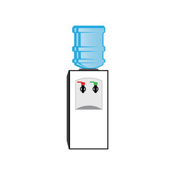 Drinking water dispenser icon logo design Vector Image