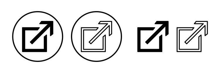 External link icon hyperlink chain symbol Vector Image