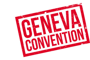 Geneva convention rubber stamp Royalty Free Vector Image