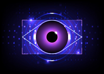 Technology eye detection abstract Royalty Free Vector Image