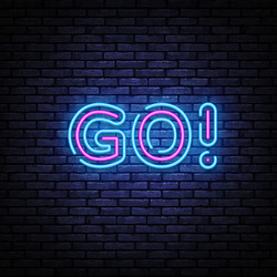 Neon icon 5 days to go poster in flat style Vector Image