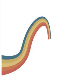 Retro wave rainbow Royalty Free Vector Image - VectorStock