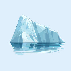 High quality iceberg Royalty Free Vector Image