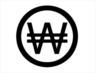 Netherland guilder currency sign silhouette Vector Image