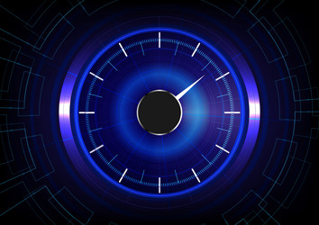 Technology speedometer car Royalty Free Vector Image