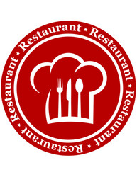 Red restaurant icon Royalty Free Vector Image - VectorStock