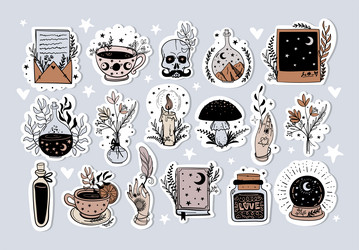 Aesthetic Stickers Vector Images (over 3,000)