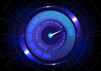 Technology speedometer car Royalty Free Vector Image