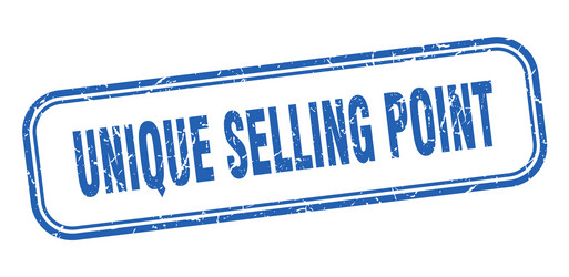 Unique selling point stamp Royalty Free Vector Image