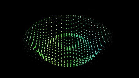 Abstract waveform net pulsating hole dots nodes Vector Image