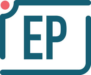 Initial letter yp camera logo design template Vector Image