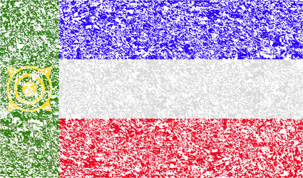 Flag of khakassia with old texture Royalty Free Vector Image